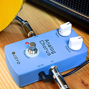 JOYO JF-32 Hot Plexi Distortion Effect Pedal Bundle with JF-37 Chorus Pedal for Electric Guitar