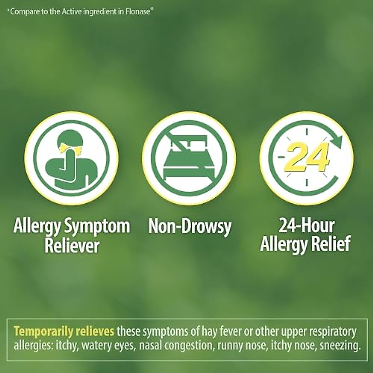 HealthA2Z® Fluticasone Propionate Nasal Spray| 50 mcg per Spray | 24 Hour Allergy Relief | 72 Sprays | 0.38 fl oz (11.1mL) | Relief from Nasal Congestion | Runny Nose | Sneezing