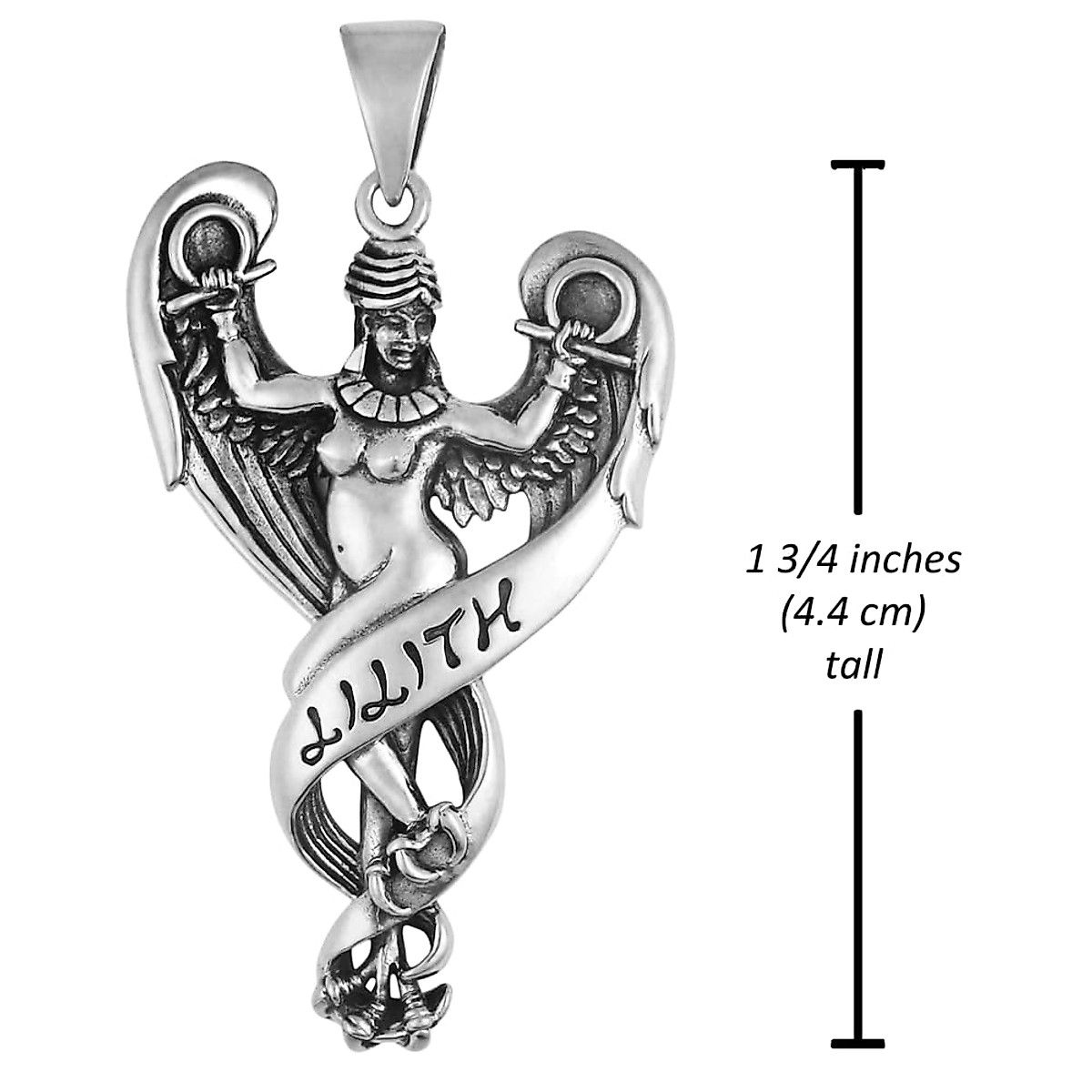 Dryad Design Lilith Pendant Goddess Jewelry - .925 Sterling Silver Wiccan Amulet