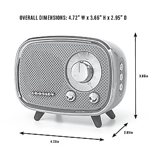 Crosley CR3039A-TN Rondo Retro Portable Rechargeable Bluetooth Speaker, Tourmaline