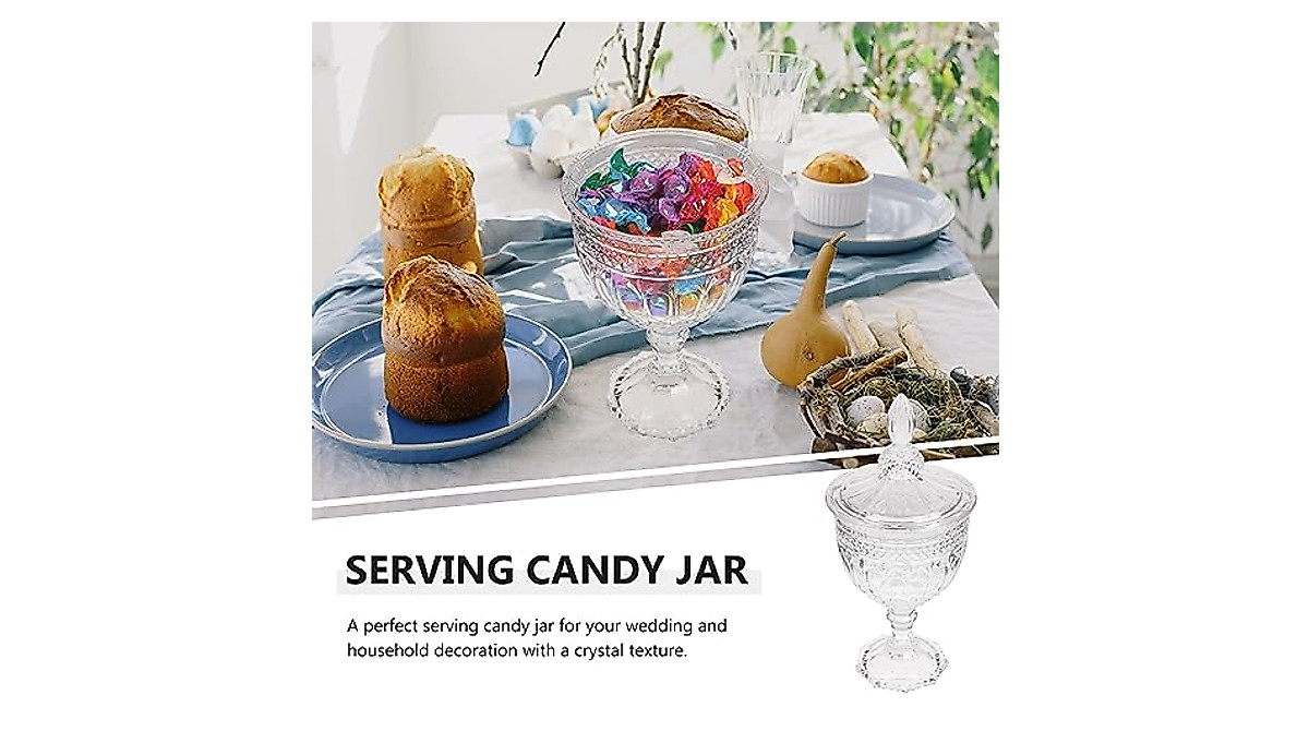 Elegant DOITOOL Glass Candy Dish for All Occasions