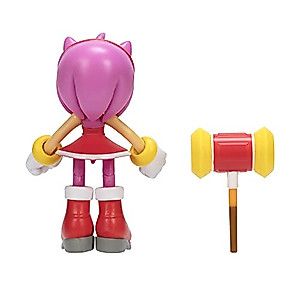 Sonic The Hedgehog 4-Inch Action Figure Modern Amy with Hammer Collectible Toy