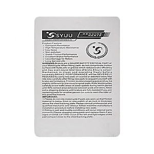 S SYUU Front and Rear Ceramic Brake Pad compatible with Can am Spyder RS SE5/SM5/Phantom Black 08-09 FA474F FA473R