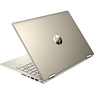 HP Pavilion 2-in-1 Convertible Business Laptop, 14'' FHD Touchscreen, Core i5-1155G7, Intel Iris Xe, 8GB RAM, 512GB SSD, Fingerprint, Bluetooth, Wi-Fi, Windows 11 Home, Gold, with 5ave Stylus Pen