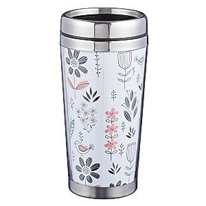 Christian Art Gifts Teach Inspire Motivate Black Travel Coffee Mug Thermal Tumbler with Design Wrap, Lid and Stainless Steel Interior (16oz Vacuum Insulated Break Resistant Polymer Exterior)