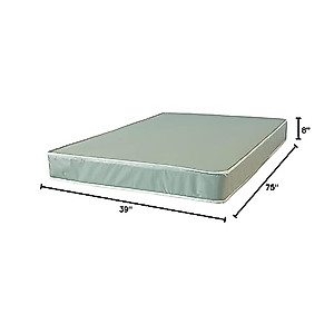 Mattress Comfort, 8-Inch Firm Double Sided Tight top Waterproof Vinyl Innerspring Mattress, Twin