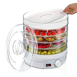 ZOOFOX 6 Pack Fruit Roll Sheets, Round Plastic Dehydrator Sheets with Edges, Reusable Dryer Mats for Fruit Leather, Meat, Beef jerky, Herb, Vegetable, BPA-Free