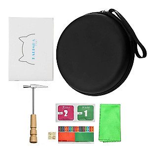 Koldot Kalimba Thumb Piano 17 Key Solid Finger Piano Clear Body Cute Crystal Acrylic Kalimba With Hard Case Gifts for Kids Adult Beginners with Tuning Hammer