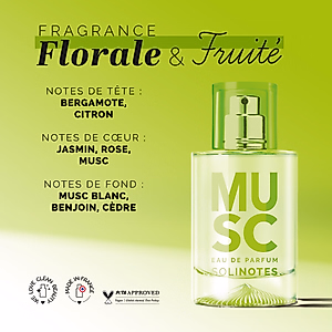 SOLINOTES Musk Perfume for Women - Eau De Parfum | Delicate Floral and Soothing Scent - Made in France - Vegan - 1.7 fl.oz