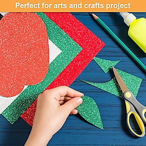 40 Sheets 20 Colors Glitter Cardstock, BetyBedy Cricut Paper Cardstock, No-Shed Sparkly Glitter, A5 Glitter Paper for Arts and Crafts - Card Making, Scrapbooking, DIY Projects