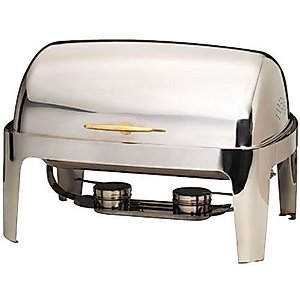 American Metalcraft 9 qt Stainless Steel Rectangular Adagio Chafer