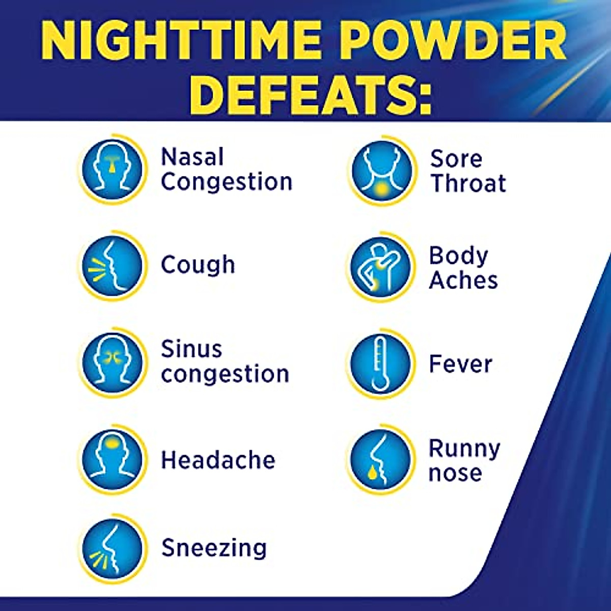 Theraflu Combo Daytime and Nighttime Severe Cold Relief Powder, Honey Lemon Flavor, 12 Count, 6 Daytime and 6 Nighttime