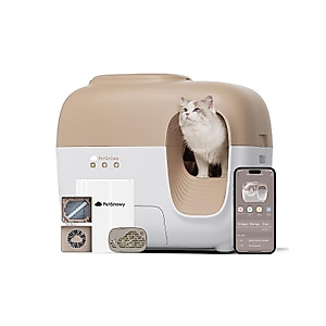 PetSnowy (2024 Premium Version) Snow+ Automatic Cat Litter Box Self Cleaning Litter Box - Less Smell, Minimal Tracking