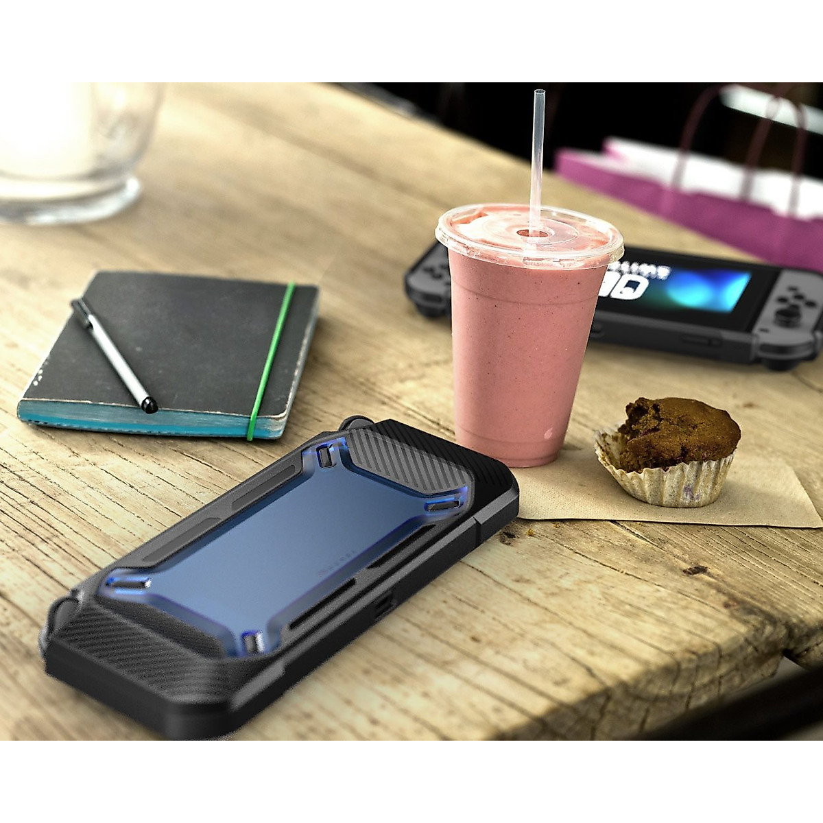 Mumba case for Nintendo Switch, [Heavy Duty] Slim Rubberized [Snap on] Hard Case Cover for Nintendo Switch 2017 release (Blue)