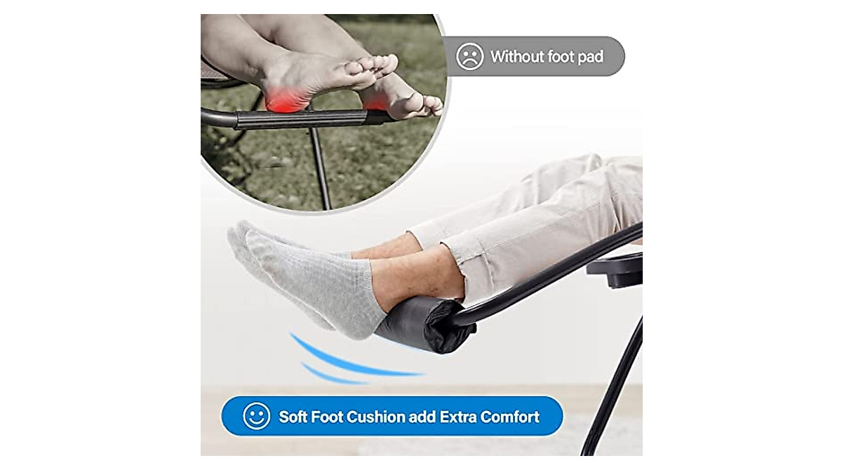 Ezcheer Padded Zero Gravity Chair - Comfortable & Sturdy