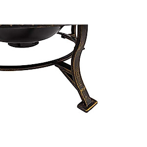 Pleasant Hearth GHP Group OFW088RC fire Pit, Rubbed Gold
