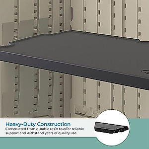 Suncast BMSASHELFV1 Shed Shelf Kit, Black