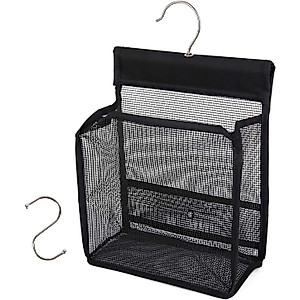 GGMOVE 2 Pack Hanging Mesh Shower Caddy College with Hooks, Bath Baskets Organizer Storage for College Dorm Rooms, Gym, Swimming and Travel