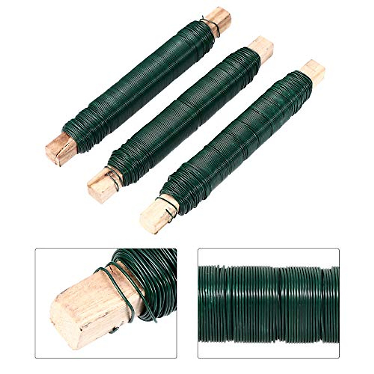 DOITOOL 3pcs Iron Wire Gardening Tree Wire DIY Bonsai Wire Stems Aluminum Bonsai Training Wire Bonsai Tool Kit Heavy Duty Wire Bonsai Wires Anodized DIY Kits Flexible Metallic Paint