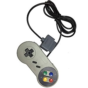 【2 Pack】 Classic SNES Controller with 7 Pin Connector Gamepad Compatible with Super Nintendo SNES/NES Classic