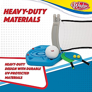 Wahu 3-in-1 Pool Sports Game Pack with Basketball and Hoop, Volleyball and Net, and Paddles and Paddle Balls, Pool Volleyball, Basketball, and Paddle Ball Set