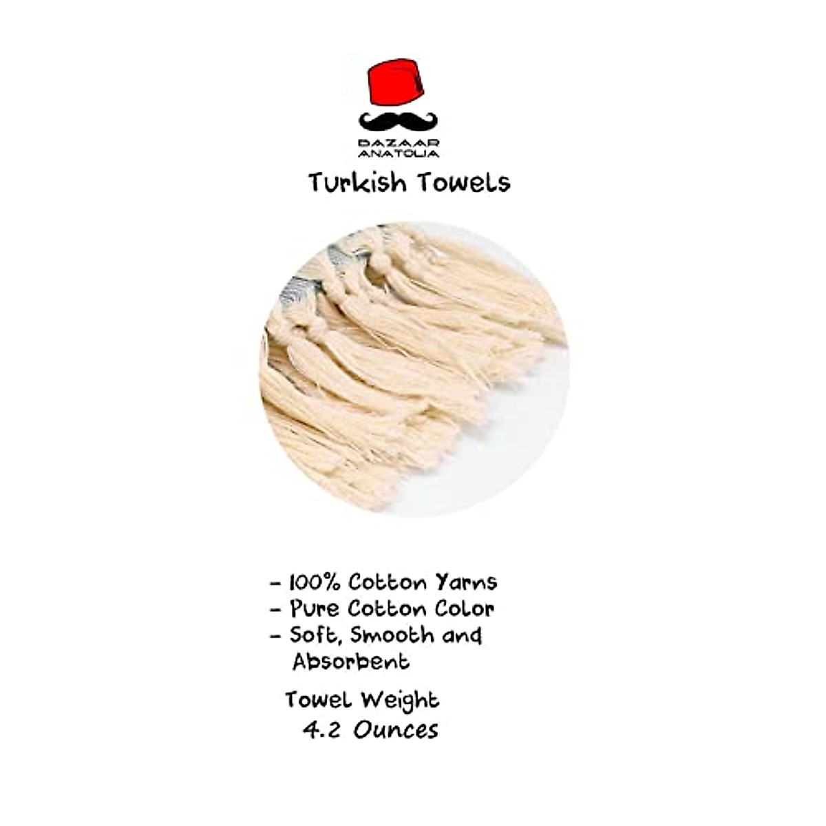 Turkish Hand Towel Set of 4 Diamond Peshtemal Towel 100% Cotton 38x18" Light Weight Thin Quick Dry Hand Hair Gym Face Bath Tea Kitchen Dishcloth Set Decorative Towels for Bathroom (Cream)