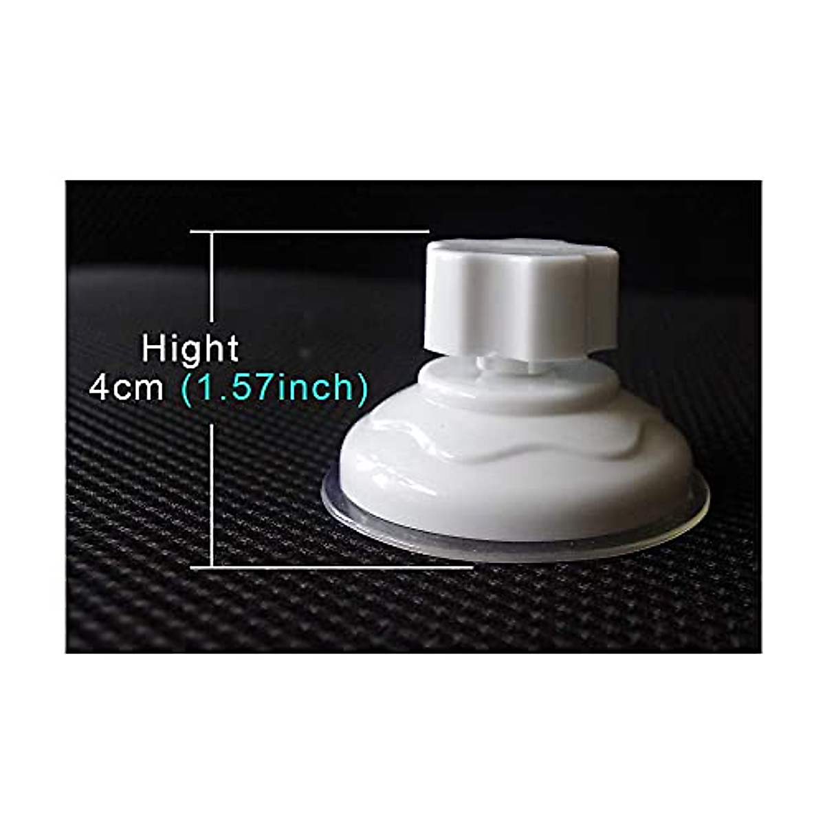DANXQ Manual Tighten Adjustment Rotary Nut Screw Suction Cup,with Exhaust Groove,for Bathroom/Kitchen/Aquarium,Diameter 6.5 CM,Screw Diameter 8 mm