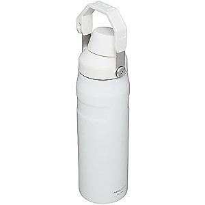 Stanley IceFlow Fast Flow Water Bottle 24 OZ | Angled Spout Lid | Lightweight & Leakproof for Travel & Gym | Insulated Stainless Steel | BPA-Free | Polar