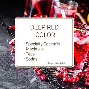 Monin - Pomegranate Syrup, Tart and Sweet, Great for Cocktails and Teas, Gluten-Free, Non-GMO (1 Liter)