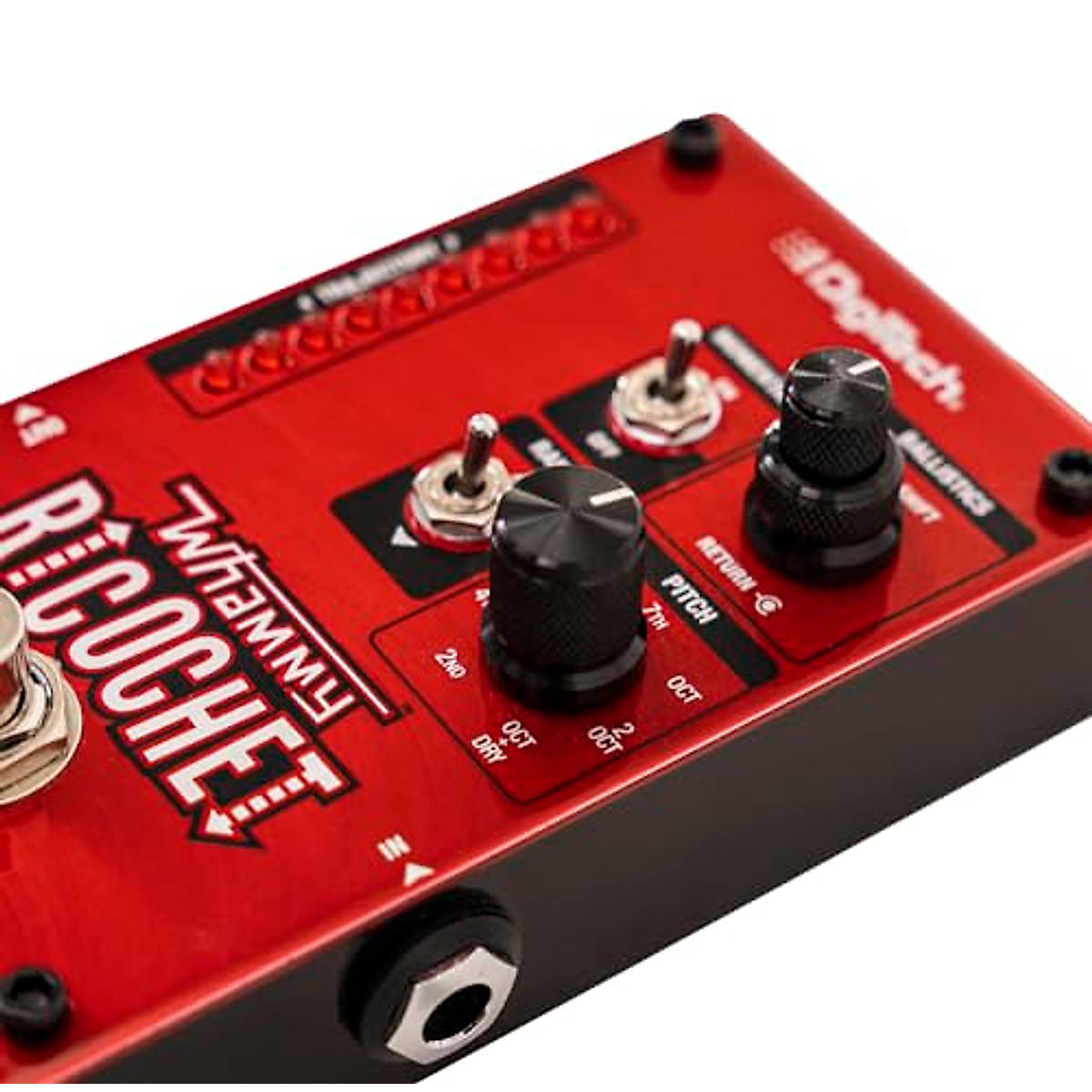 DigiTech Mini Pitch Acoustic Guitar Effect Pedal, Red (Whammy Ricochet)