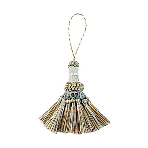 BEL AVENIR Set of 4 Tassel for Craft Elegant Polyester Tassels for Pillow Key Tassel DIY Accessories for Curtain and Home Decor- Blue