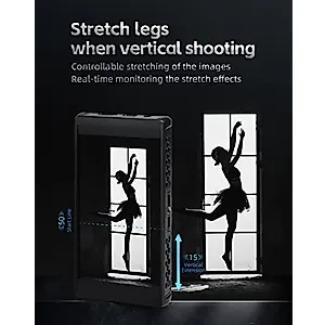 Portkeys PT6 Monitor 5.2 inch 3D LUT 4K HDMI Touch Screen 1920 * 1080 Live Streaming Monitor HDMI DSLR Camera Field Monitor with Peaking Frame, Wireframe Protection, Image Crop Function