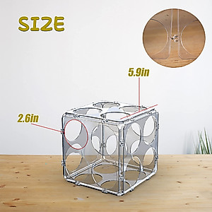 Vinyl Storage Rack Clear Vinyl Roll Storage Organizer Store Up to 40 Rolls for Craft Room, Wall Mount Available, 24 PCS