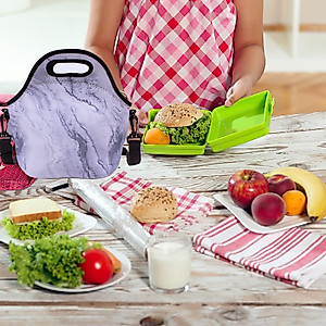 Generic Neoprene Lunch Bags, Insulated Lunch Bag With Crossbody Strap, Reusable Lunchbox Foldable Handbag For Travel, Picnic, Office, Work, Back To School