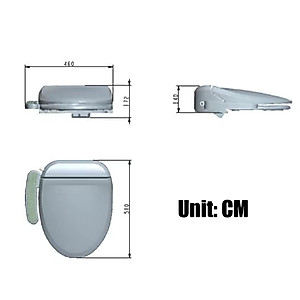 White Electric Electric Bidet, Smart Bidet Toilet Seat Automatic Elongated Heated For home bedroom office hotel bathroom