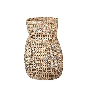 Bloomingville Decorative 20" Handwoven Natural Seagrass Vase Basket, Beige