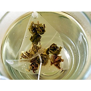 The Tao of Tea Jasmine Pearls Box Pyramid Sachets, 1.05 Ounce, Box of 15 Sachets