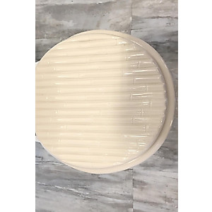 Daniel's Bath & Byound Beige Molded Wood Round Toilet Seat Bamboo