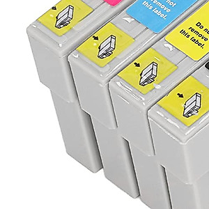 Hilitand 4Pcs Ink Cartridge BK C M Y Ink Cartridge Set Printer Cartridge with Ink for Office Printing Photos, Test Papers, Documents