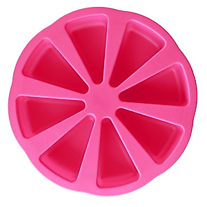 EFIVS ARTS 8 Cavity Cake Slice Mold Scone Pan Mold Pizza Slice Baking Mold Cornbread Mold Mousse Cake Pizza Mold Triangle Soap Mold