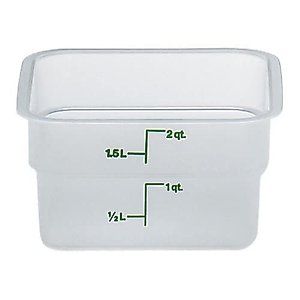 Cambro (2SFSPP190) 2 qt Polypropylene Food Storage Container - CamSquare®