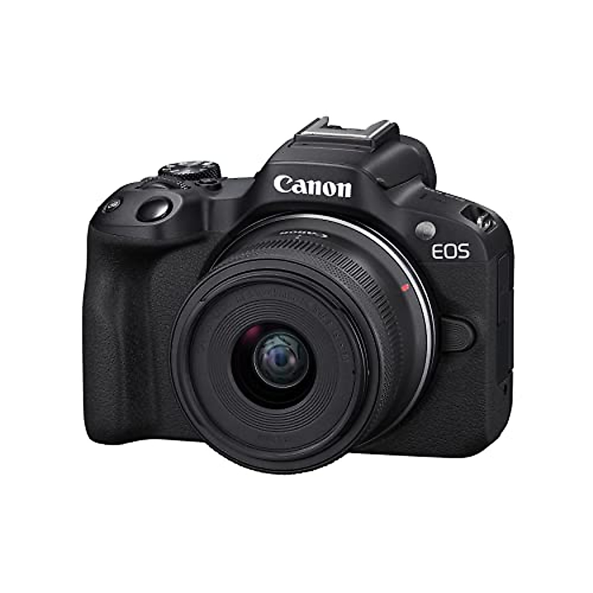 Canon EOS R50 Mirrorless Vlogging Camera (Black) w/RF-S18-45mm F4.5-6.3 is STM & RF-S55-210mm F5-7.1 is STM Lenses, 24.2 MP, 4K Video, Subject Detection & Tracking, Compact, Smartphone Connection