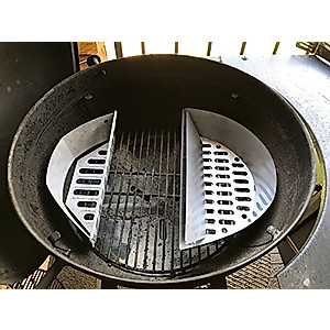 Slow 'N Sear Stainless Steel Charcoal Basket for 18" Charcoal Grills from SnS Grills