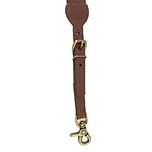M & F Western Men's Nocona Hdx Smooth Leather Suspenders (Large, Brown)