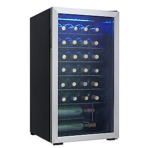 Danby DWC93BLSDB 36 Bottle Freestanding Wine Cooler