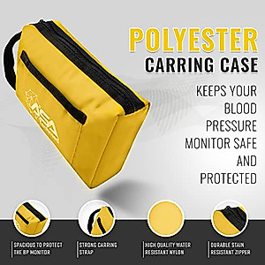 ASA TECHMED Dual Head Sprague Stethoscope and Sphygmomanometer Manual Blood Pressure Cuff Set with Case, Gift for Medical Students, Doctors, Nurses, EMT and Paramedics, Yellow