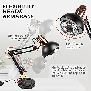 DUEBEL Heat Lamp for Food, Pretzel Warmer, Portable Catering Food Warmer for Buffet, Catering, Restaurant, Parties, Holidays and Entertaining, Concession Stand Supplies