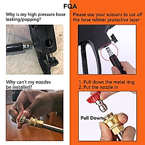 WHOLESUN WS 3000 Electric Pressure Washer 1.58GPM Power Washer 1600W High-Pressure Cleaner Machine with 4 Nozzles Foam Cannon for Cars, Homes, Driveways, Patios (Orange)