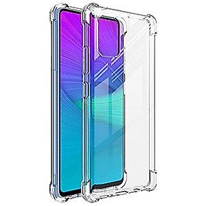 [Road Left] Crystal Clear Case for Galaxy A71 5G,Air-Bag Shockproof Protective Phone Case,Ultra Slim Flexible Soft TPU Cover for Samsung Galaxy A71 5G