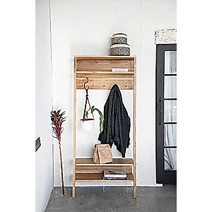 Bloomingville Boho Bamboo Lids, Set of 3 Sizes Storage Box, Black & Natural, 3